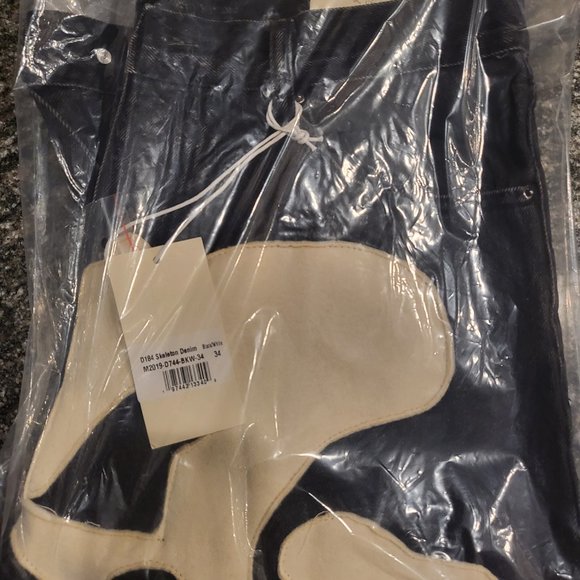 MNML | Jeans | Mnml Skeleton Jeans New Many Sizes Blackwhite Denim ...